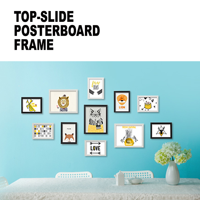 Top-Slide Posterboard Frame (with corner caps) | 121signs