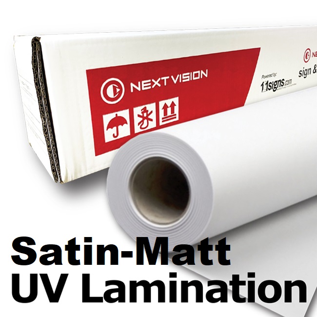 NV™ Lamination Films - UV Outdoor (NV560M) - Satin-Matte | 121signs