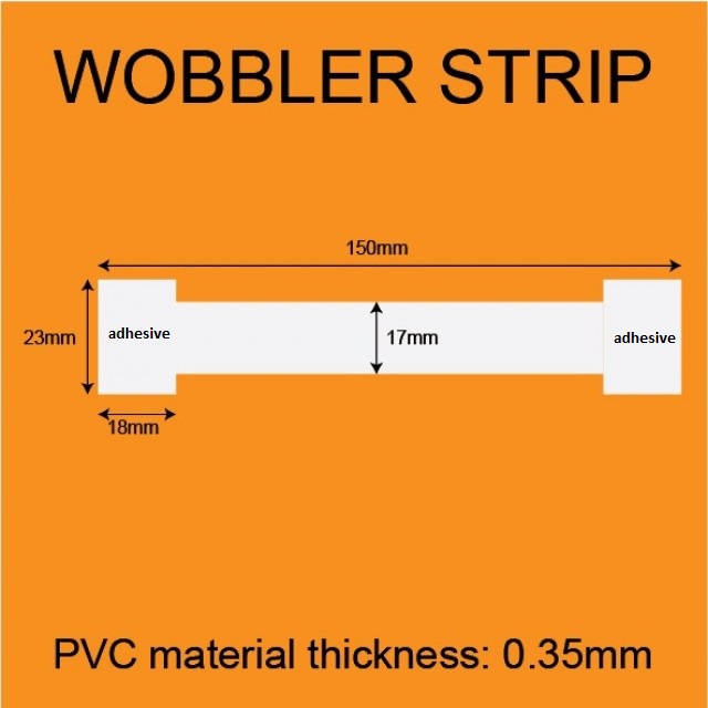 Wobbler Strip - 17mm x 150mm (1pack=100pcs) | 121signs