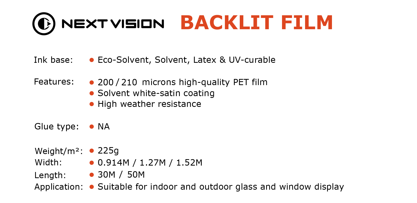 Backlit Film (PET) | 121signs