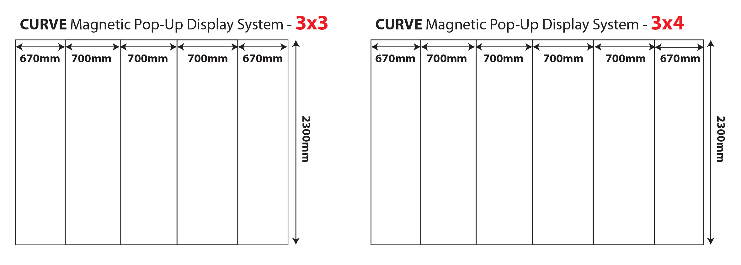 CURVE Magnetic Pop Up Display System | 121signs